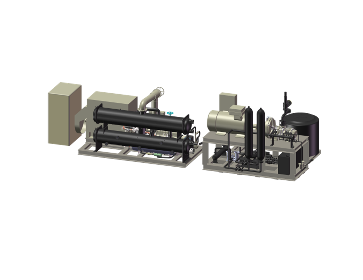 High Temp. Water Source Heat Pump with 83℃~122℃ Hot Water Output - Buy ...